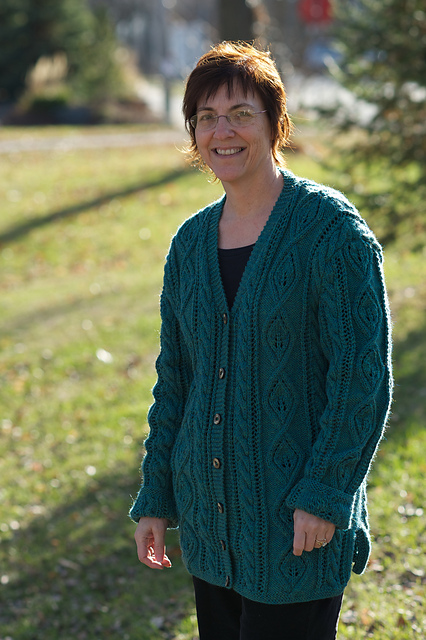 Ravelry: Leaf Panel Cardigan pattern by Patons