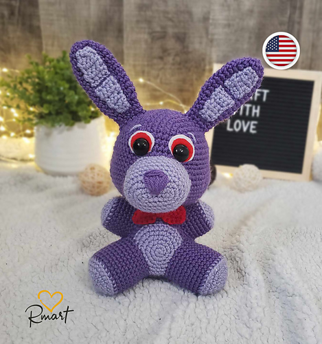 Ravelry: Bonnie FNAF pattern by Roxanne Mimeault