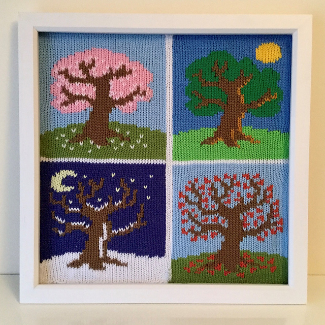 Ravelry: Four Seasons in One Knit Wall Art pattern by Ruby and the Foxes