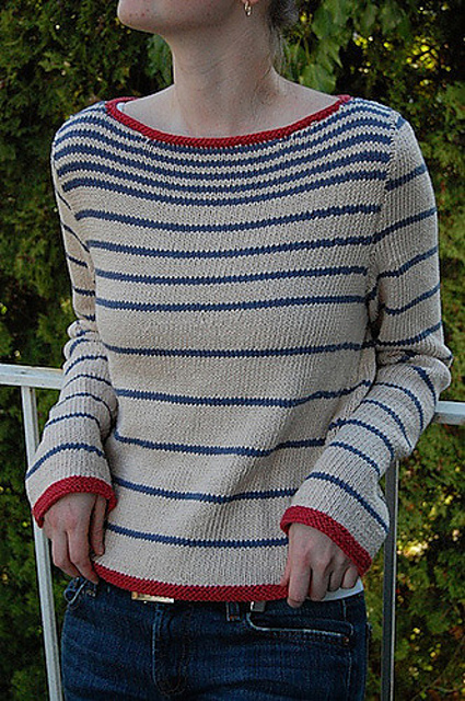 Ravelry: Nautical Striped Sweater pattern by Louisa Harding
