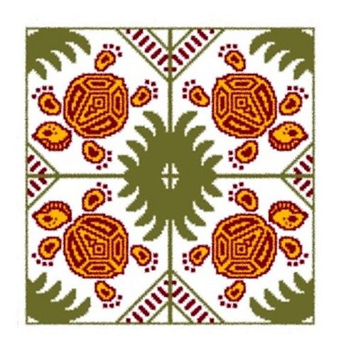 Ravelry: Jungle Turtle Tapestry Crochet Chart pattern by Marina G