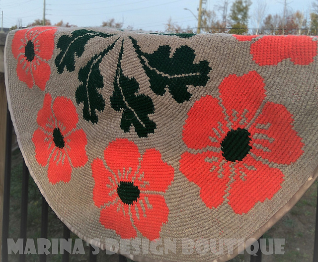 Ravelry: Sweet Poppy Rug pattern by Marina G