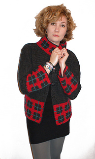 Ravelry: Jacket with Tartan Borders pattern by Ruth Maddock