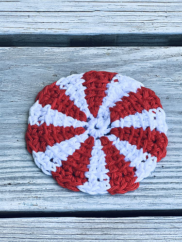 Ravelry: Peppermint Candy Coaster pattern by Angie Dooley