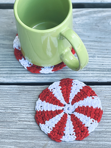 Ravelry: Peppermint Candy Coaster pattern by Angie Dooley