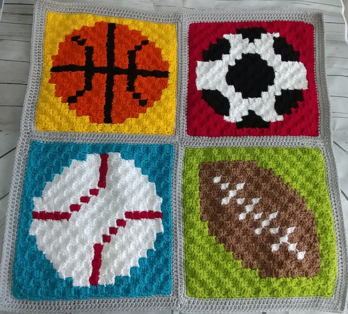 Ravelry: Sports Baby Blanket pattern by Aimee Hardy