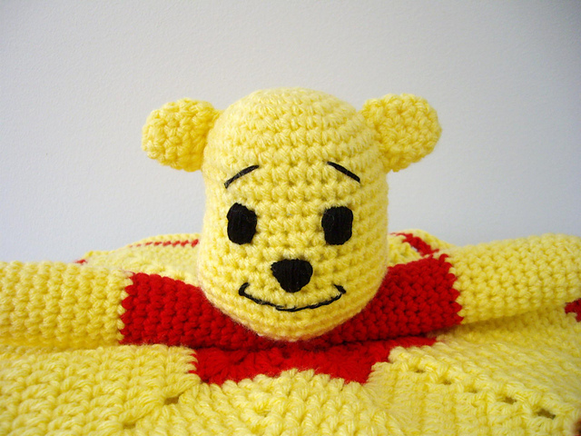 Ravelry: SBejster's Derpy Pooh Bear Blankie
