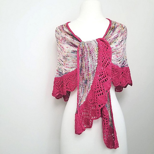 Ravelry: Sour Cherry Pie Shawl pattern by Black Crow Knits