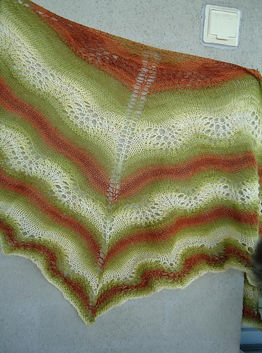 Ravelry: Old Shale Shawl pattern by Amanda Clark