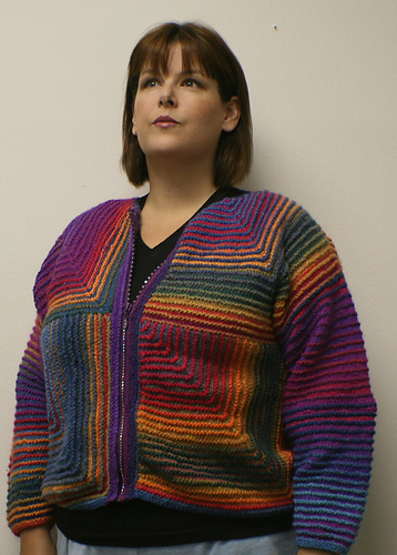 Ravelry: Karaoke Mitered Jacket pattern by Joan Somerville