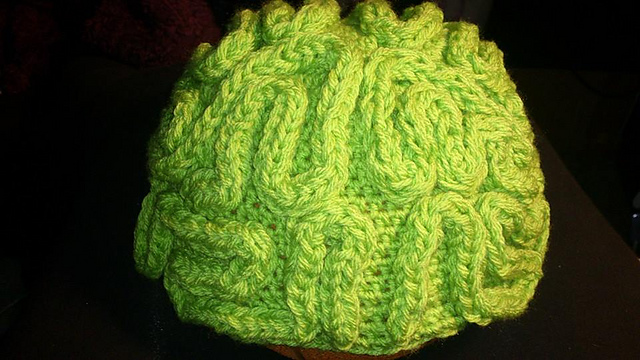 Ravelry: Zombie brains beanie pattern by Liz Munro