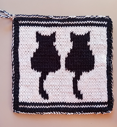 Ravelry: Potholder Cats 2 pattern by Regina Schoenfeldt