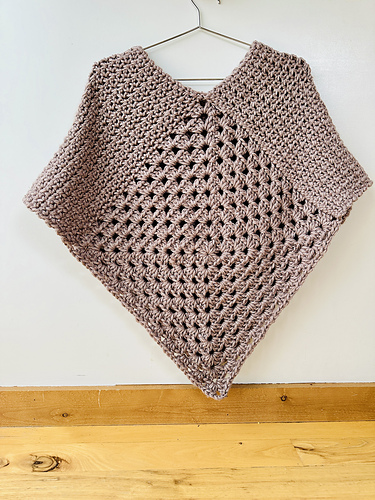 Ravelry: Granny Square Basic Stitch Poncho pattern by Salena Baca