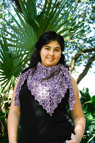 Ravelry: Venus Shell Triangle Shawl pattern by Katie Clary
