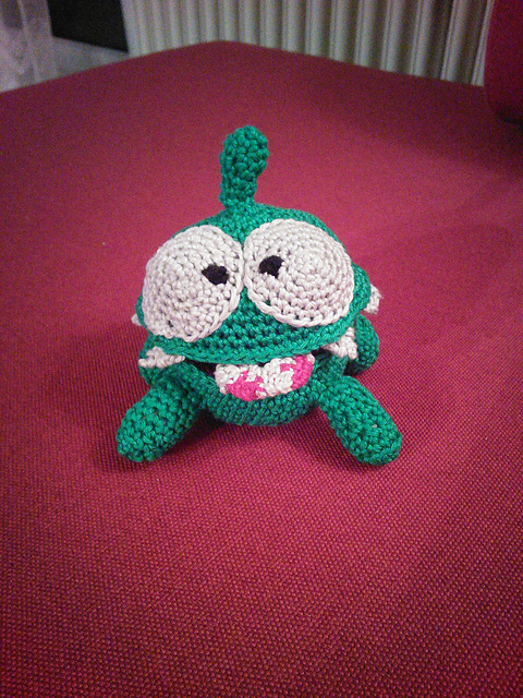 Ravelry: Cut the Rope Om Nom Candy Dish pattern by Julianne Winter