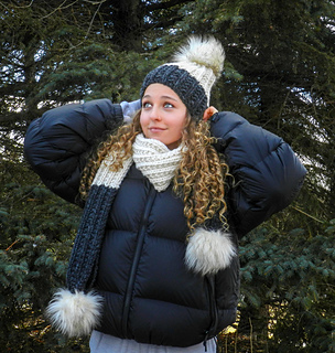 Ravelry: Charlsie Hat & Scarf pattern by Sandi Prosser