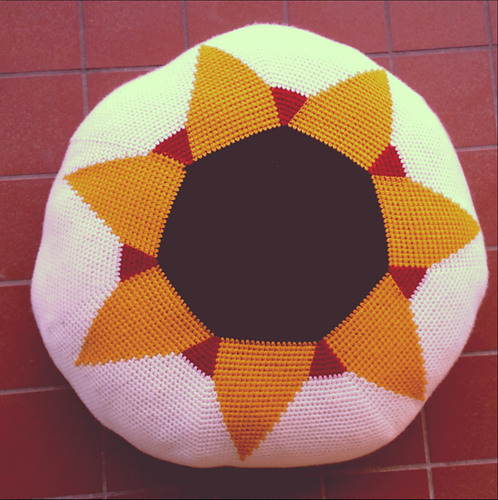 Ravelry: The Flower Floor Pillow pattern by Sara Dudek