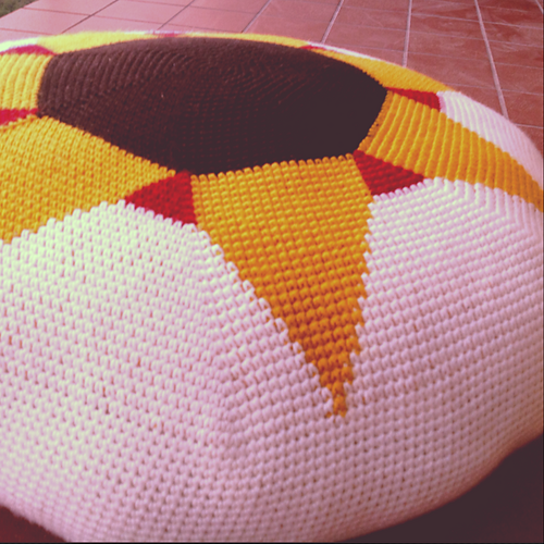 Ravelry: The Flower Floor Pillow pattern by Sara Dudek