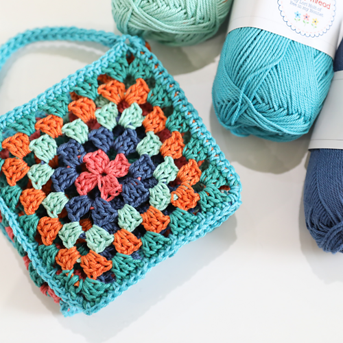 Ravelry: Granny Square Box Basket pattern by Sara Dalaney