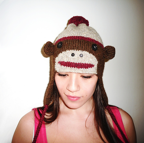 Ravelry: Sock Monkey Hat pattern by Sarah Kim