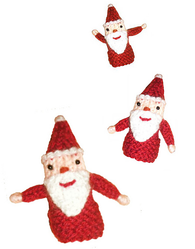 Ravelry: Santa Claus Finger Puppet pattern by Sarah Kim