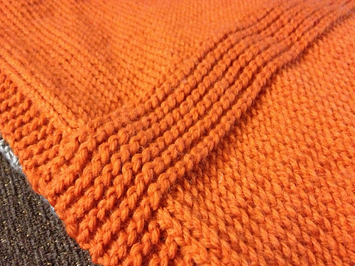 Ravelry: Orange and Grey Cowl pattern by Sarah Shinkle