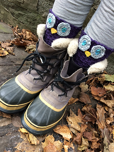 Ravelry: Hoot Boot Toppers pattern by Sarah M. Goodwin