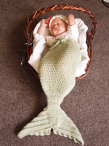 Ravelry: Baby Mermaid Tail Cocoon pattern by Sarah Taylor x