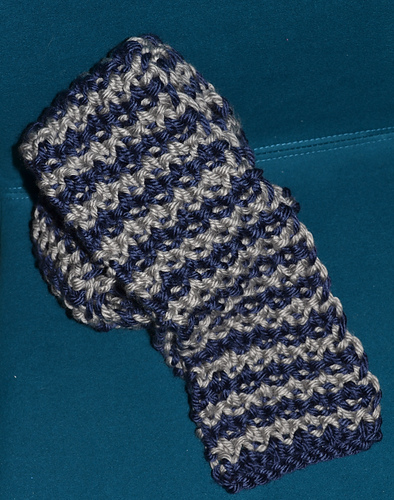 Ravelry: Two-Color Moss Stitch Scarf pattern by Sarah E. White