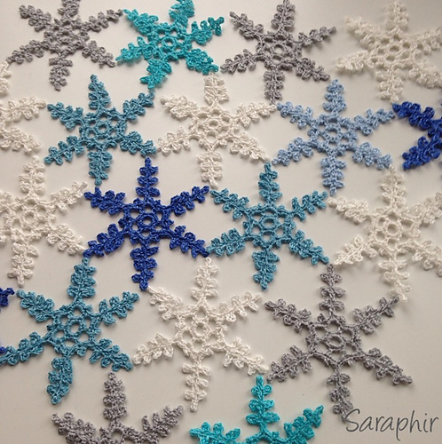 Ravelry: Small feather snowflake pattern by Saraphir Legind
