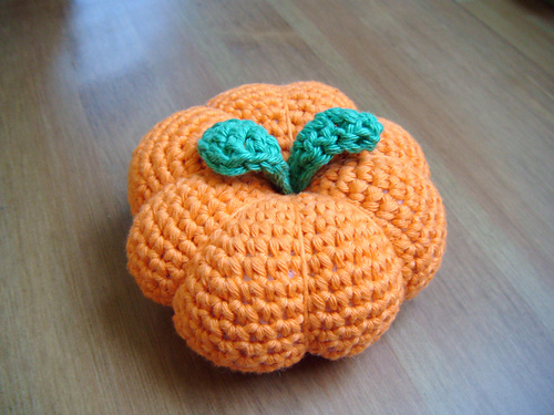 Ravelry: Crocheted Pumpkin Pincushion pattern by Armina Parnagian