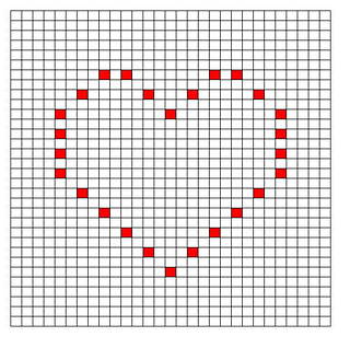 Ravelry: Thin Heart Bobble Chart pattern by Kari Philpott