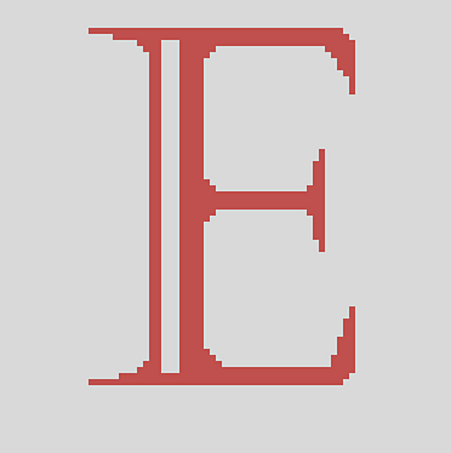 Ravelry: C2C Monogram E Throw Blanket pattern by Savanna Ashmore