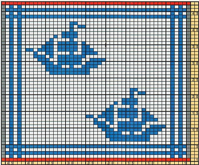 Ravelry: Potholder Sailing Ships pattern by Regina Schoenfeldt