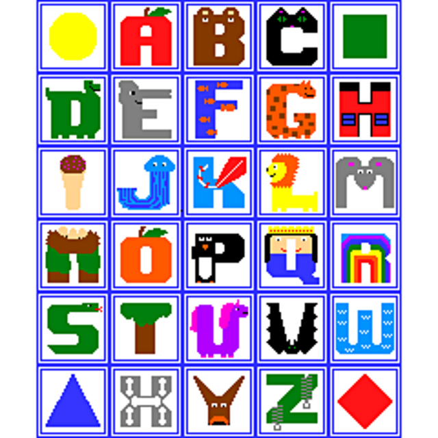 Ravelry: Alphabet Squares Blanket pattern by Louise Razanov