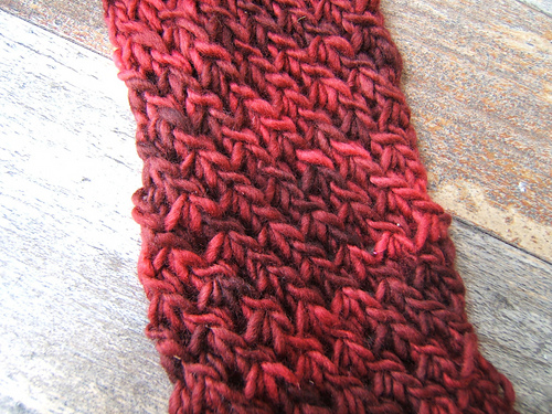 Ravelry: Diagonal Knot Stitch Scarf pattern by Nichole Downing