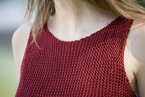 Ravelry: Bam Boo Side-to-Side Flared Tank pattern by Pam Allen