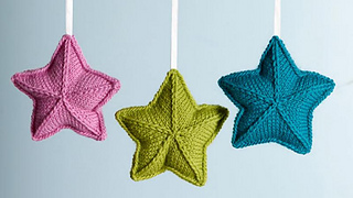 Ravelry: How to Knit Star Ornaments pattern by Spotlight Australia