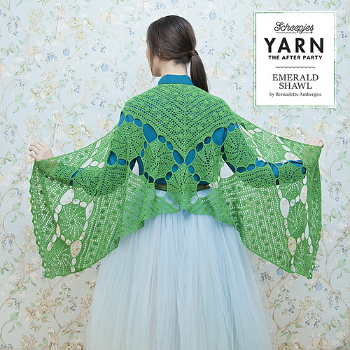 Ravelry: Emerald Shawl pattern by Bernadette Ambergen