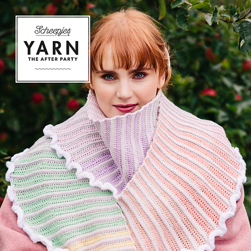 Ravelry: Rainbow Crescent Scarf pattern by Renske Hoekzema