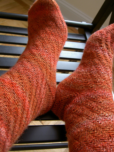 Ravelry: Twisted Tweed Socks pattern by Schrodinger
