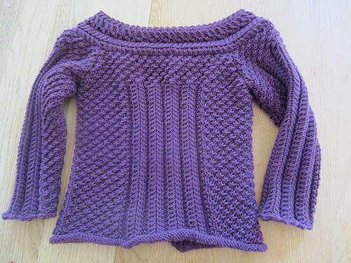 Ravelry: Matilda Round-neck Textured Sweater pattern by Vibe Ulrik ...