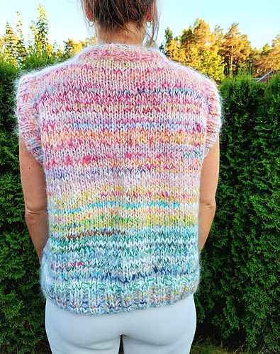 Ravelry: ZERO WASTE vest pattern by Maria Loefstedt