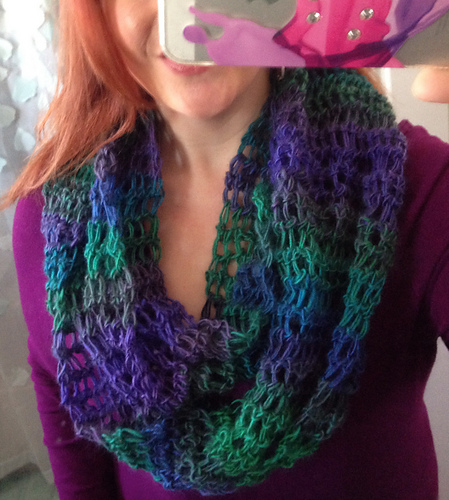 Ravelry: Faux Broomstick Lace Infinity Scarf pattern by Katie Cannon ...