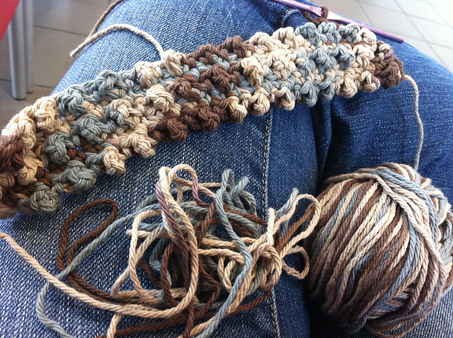 Ravelry: StarbuxStitchr's Brown&Blue Scrubbies