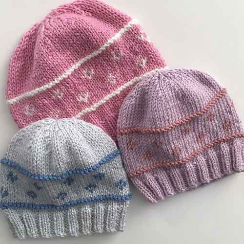 Ravelry: Dottie Diamonds Beanie Hat pattern by Mary Edwards