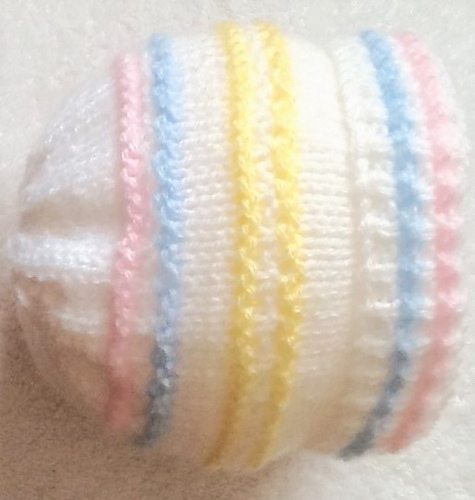 Ravelry: Spring Colours baby beanie hat pattern by Mary Edwards