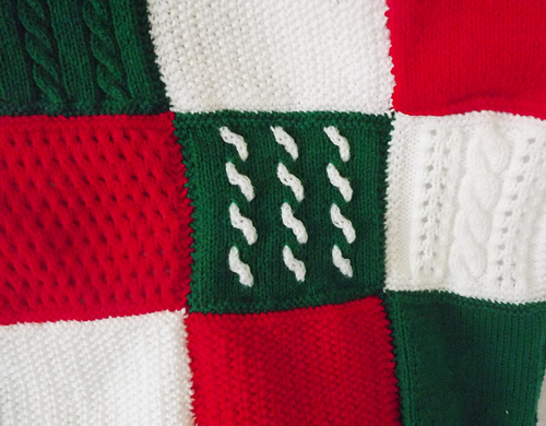 Ravelry: A Christmas Cable and Lace Blanket pattern by Mary Edwards