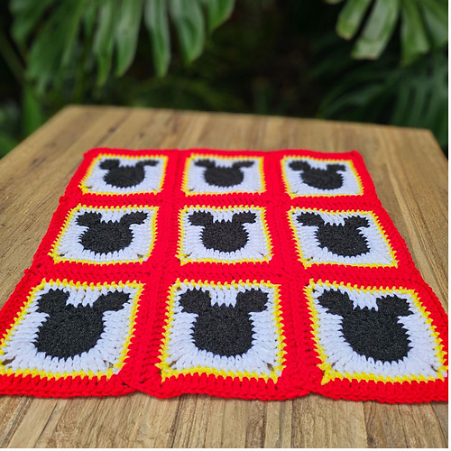 Ravelry: Mickey Mouse Granny Square pattern by Christa Lynn