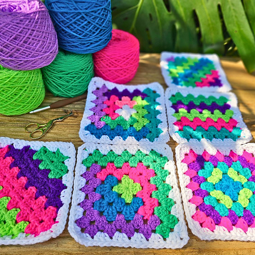 Ravelry: Stacking A-Frame Granny Square pattern by Christa Lynn